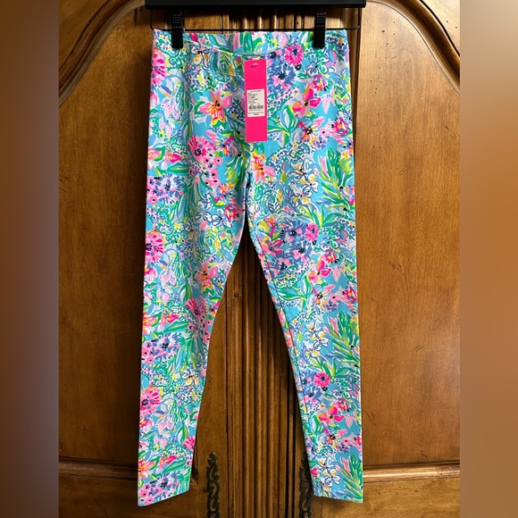Lilly Pulitzer | Bottoms | Lilly Pulitzer Girls Maia Legging Amalfi Blue Alligator Isle 2 14y ...